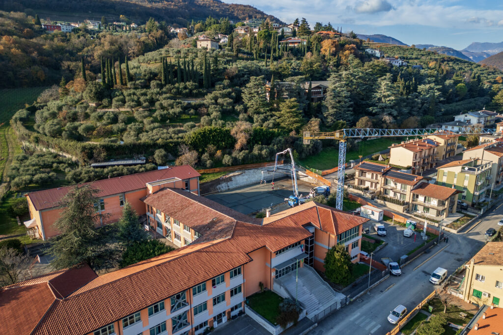 COMPLETATO IL GETTO DELLA PLATEA A GREZZANA | IA2 Buildings